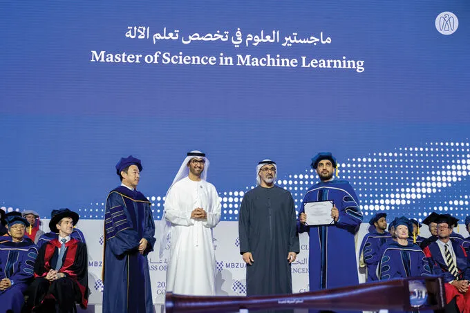 Khaled bin Mohamed bin Zayed attends Mohamed bin Zayed University of Artificial Intelligence ...